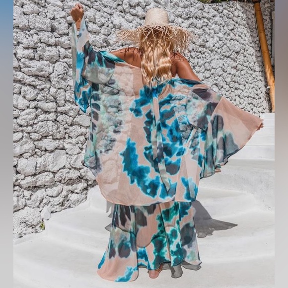 Sukiso | Swim | Sukiso Goddess Kimono Swim Cover Up Boho One Size ...